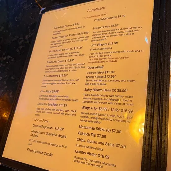 JD’s Grill Menu | Guntersville, AL | Checkle