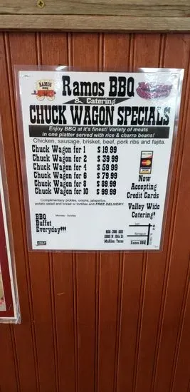 Ramos BBQ & Catering Menu | McAllen, TX | Checkle