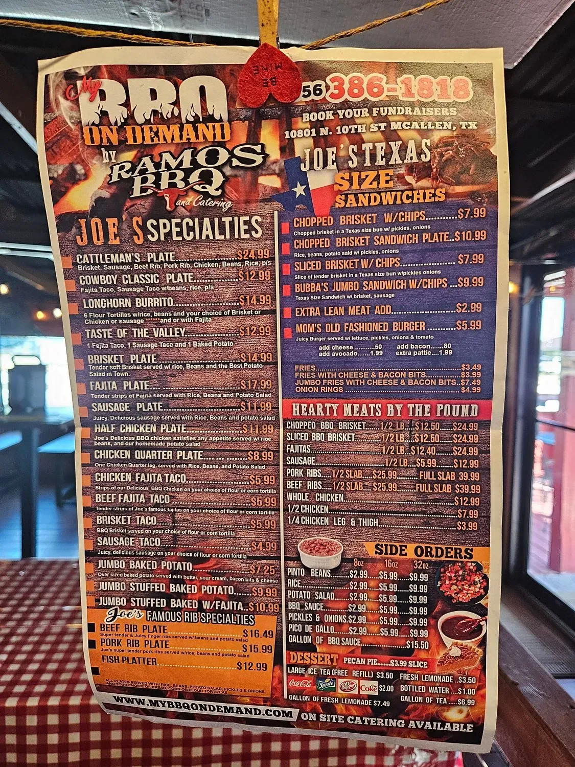 Ramos BBQ & Catering Menu - Updated October 2025