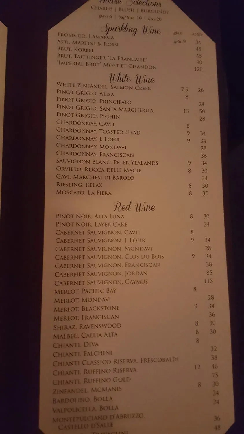 La Scala Ristorante Authentic Italian Cuisine Randolph MA Menu ...