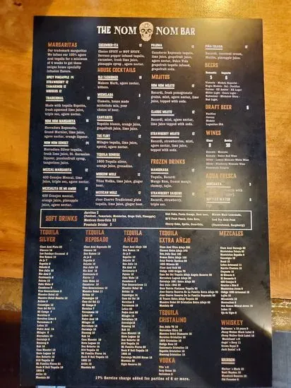 Nom Nom Tacos & Tequila Menu | Lafayette, IN | Checkle