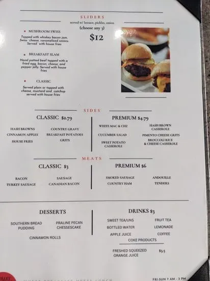 Skillet Junction Menu | Jackson, TN | Checkle