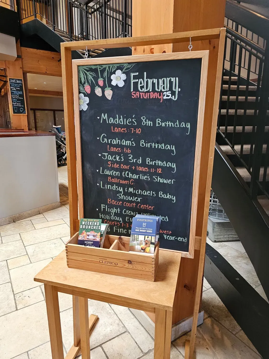 Pinstripes Menu - Updated October 2025