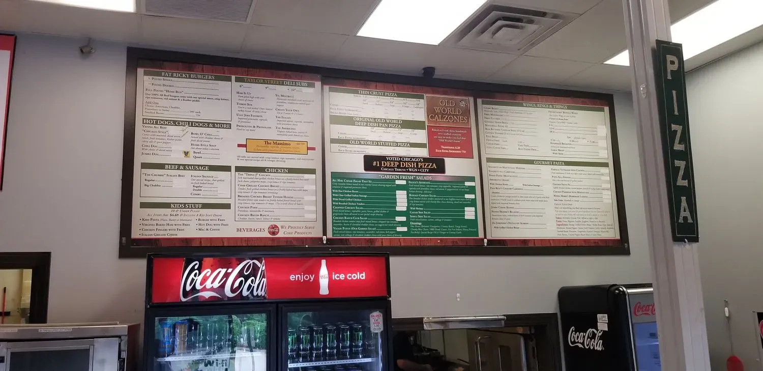 Fat Ricky's Menu - Updated September 2025