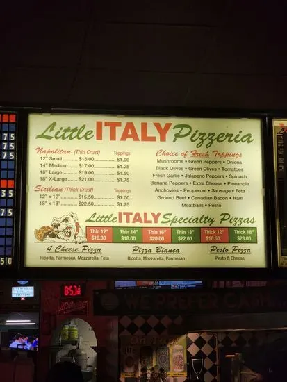 Little Italy Pizzeria Menu | Athens, GA | Checkle
