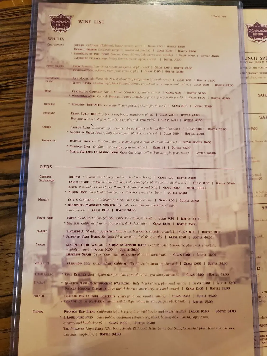 The Mill House Menu - Updated November 2025