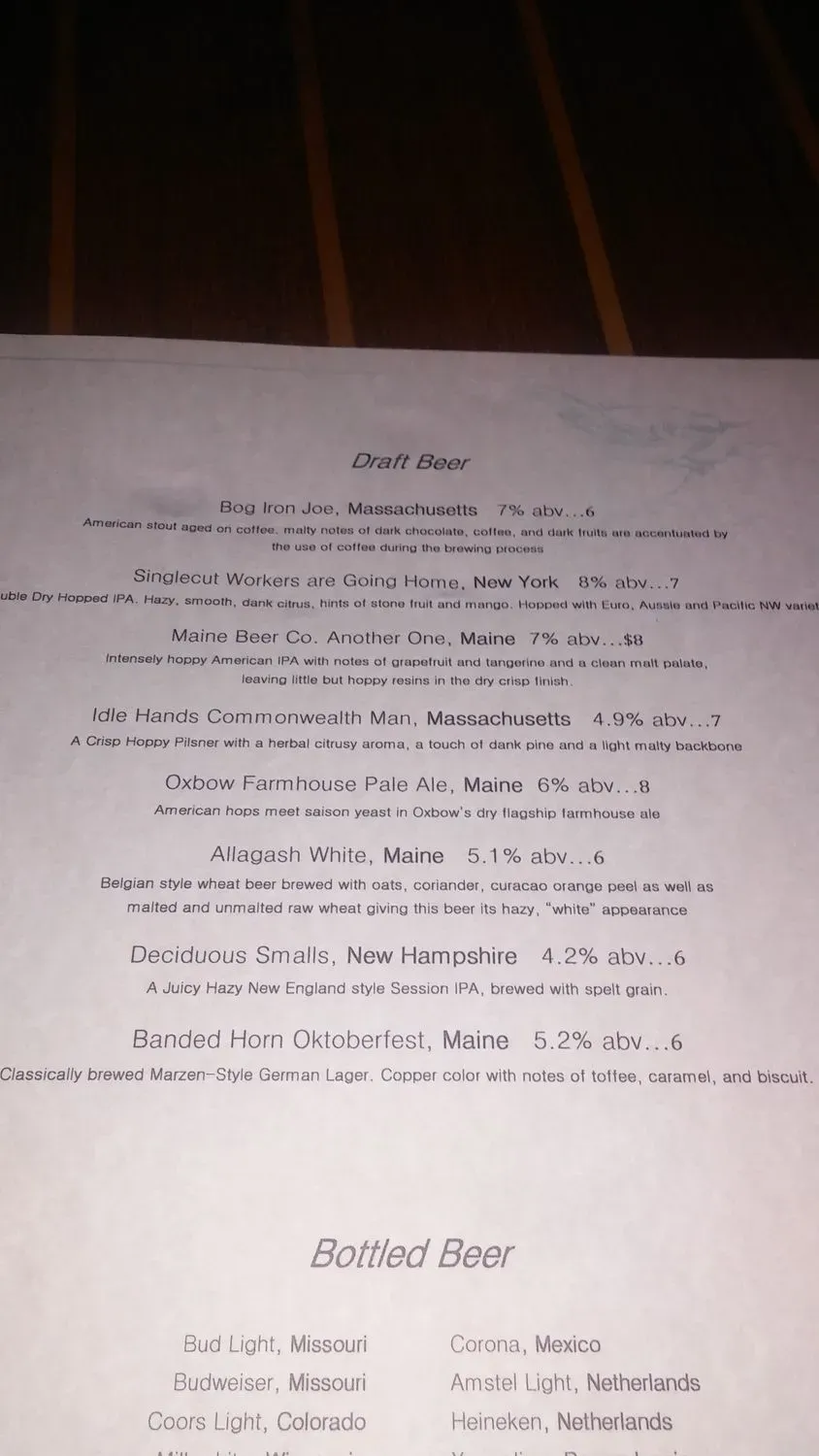 The Aviary Restaurant Menu - Updated November 2025