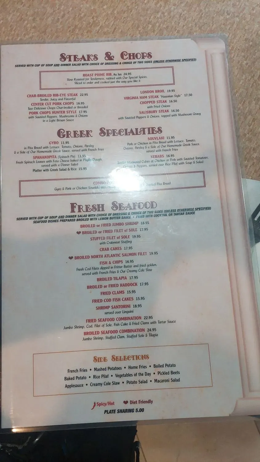 Dietz Stadium Diner Menu - Updated October 2025