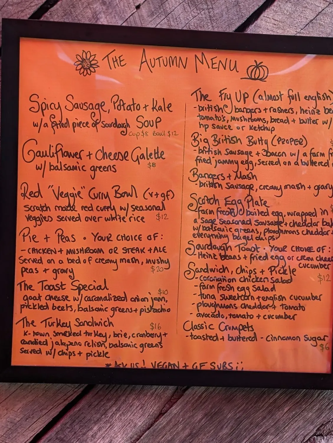 The Yorkshire Deli Menu - Updated November 2025