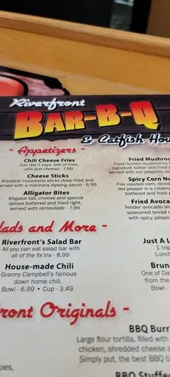 Riverfront Bar-B-Q & Catfish House Menu | Leesburg, GA | Checkle