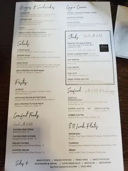 The Tree Restaurant Bar and Grill Menu | Lumberton, TX | Checkle