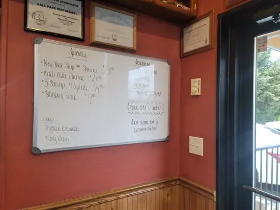 Ballpark Restaurant Menu | Street, MD | Checkle