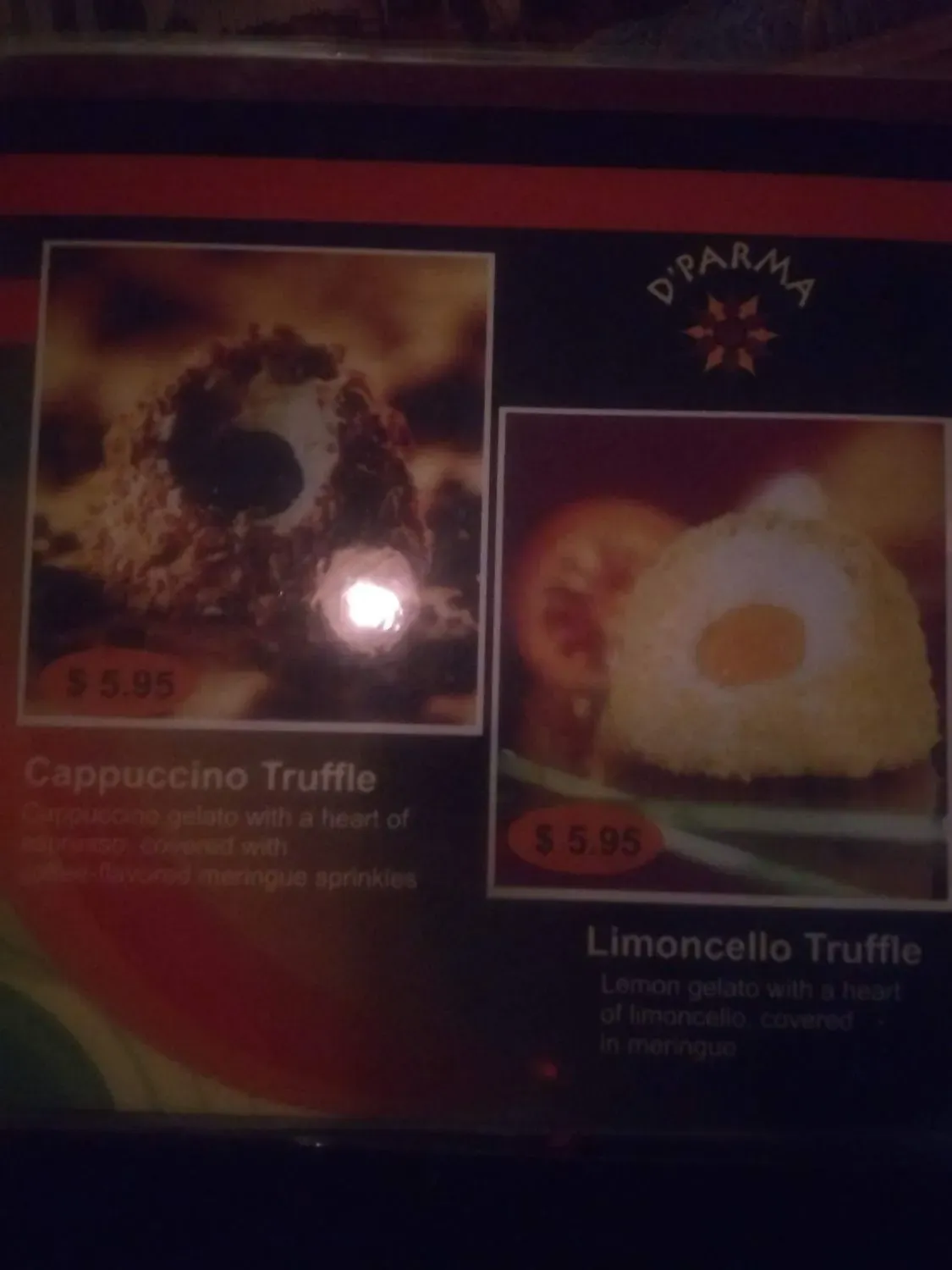 D'Parma Restaurant Menu - Updated November 2025