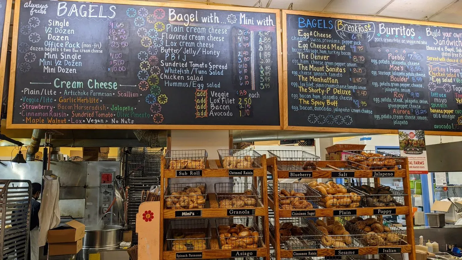 Moe's Broadway Bagel Menu - Updated November 2025