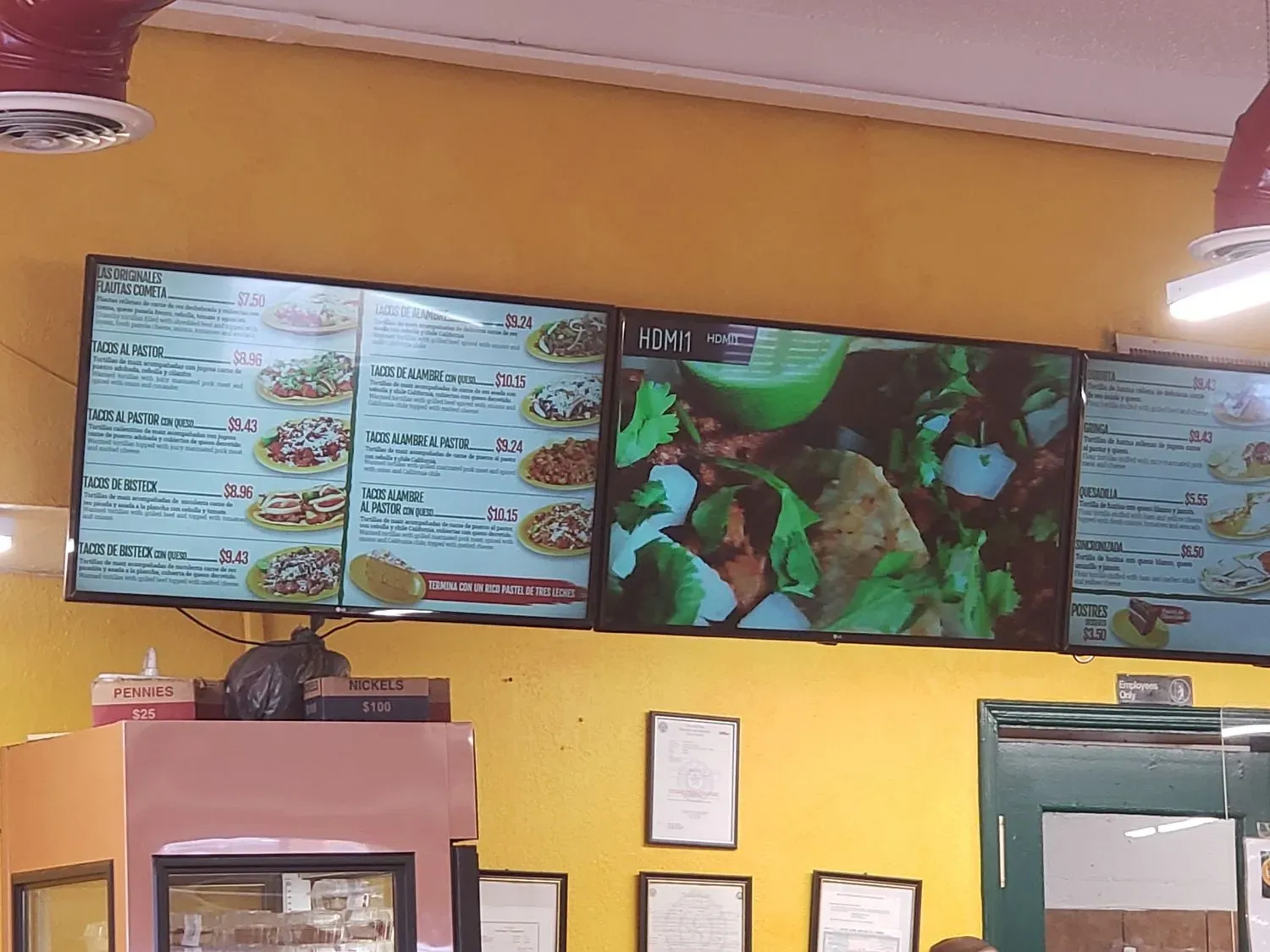 El Cometa Menu - Updated November 2025