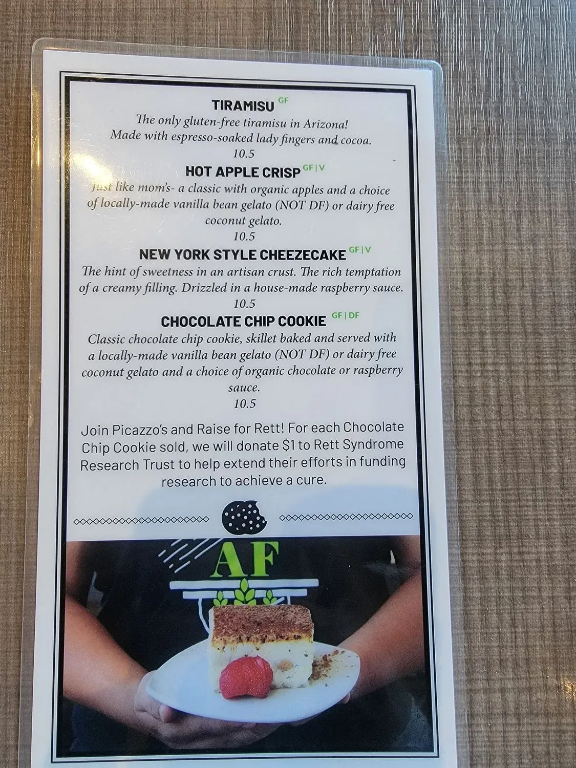 Picazzo's Healthy Italian Kitchen Sedona Menu - Updated November 2025