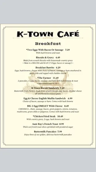 1919 Cafe Menu | Keenesburg, CO | Checkle