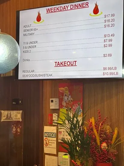 Feast Buffet Menu | Katy, TX | Checkle