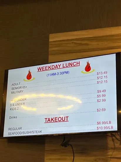 Feast Buffet Menu | Katy, TX | Checkle