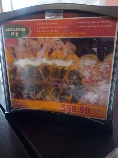 100% Antojitos Mexicanos Menu | Mission, TX | Checkle