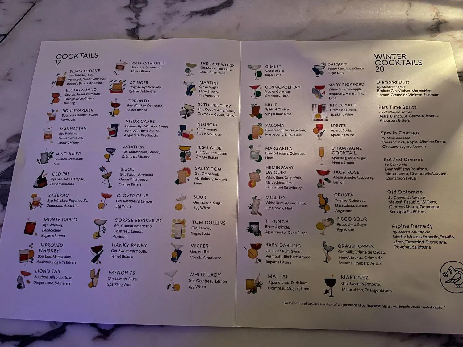 Lazy Bird Menu - Updated November 2025