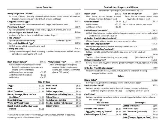 Quinn's Breakfast and Lunch Menu | Savannah, GA | Checkle