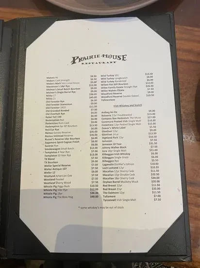 Prairie House Restaurant-Lewisville Menu | Lewisville, TX | Checkle