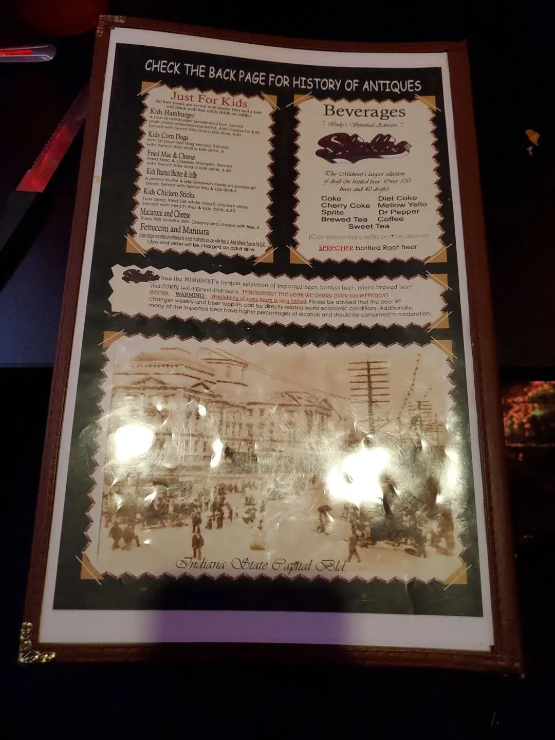 Shallo's Antique Restaurant & Brewhaus Menu - Updated September 2025