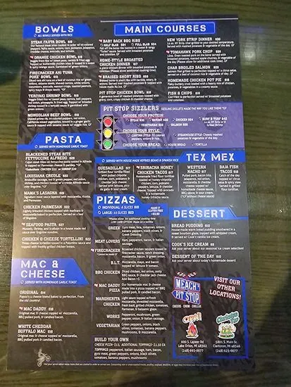Meach's Pit Stop Menu | Brandon Township, MI | Checkle