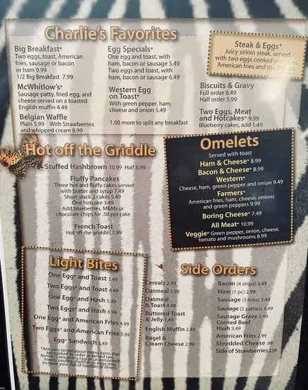 Whitlow's Forerunner Menu | Muskegon, MI | Checkle