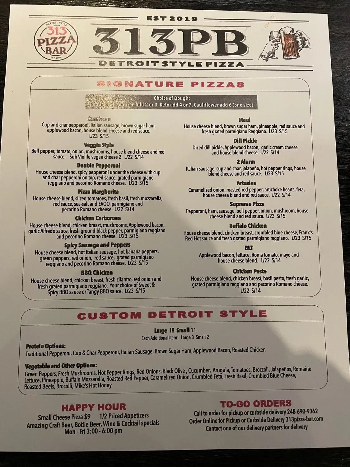 Sick Town Hall Restaurant & Pub Menu - Updated October 2025