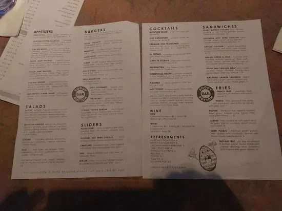 Soggy Bottom Bar Menu | Flint, MI | Checkle