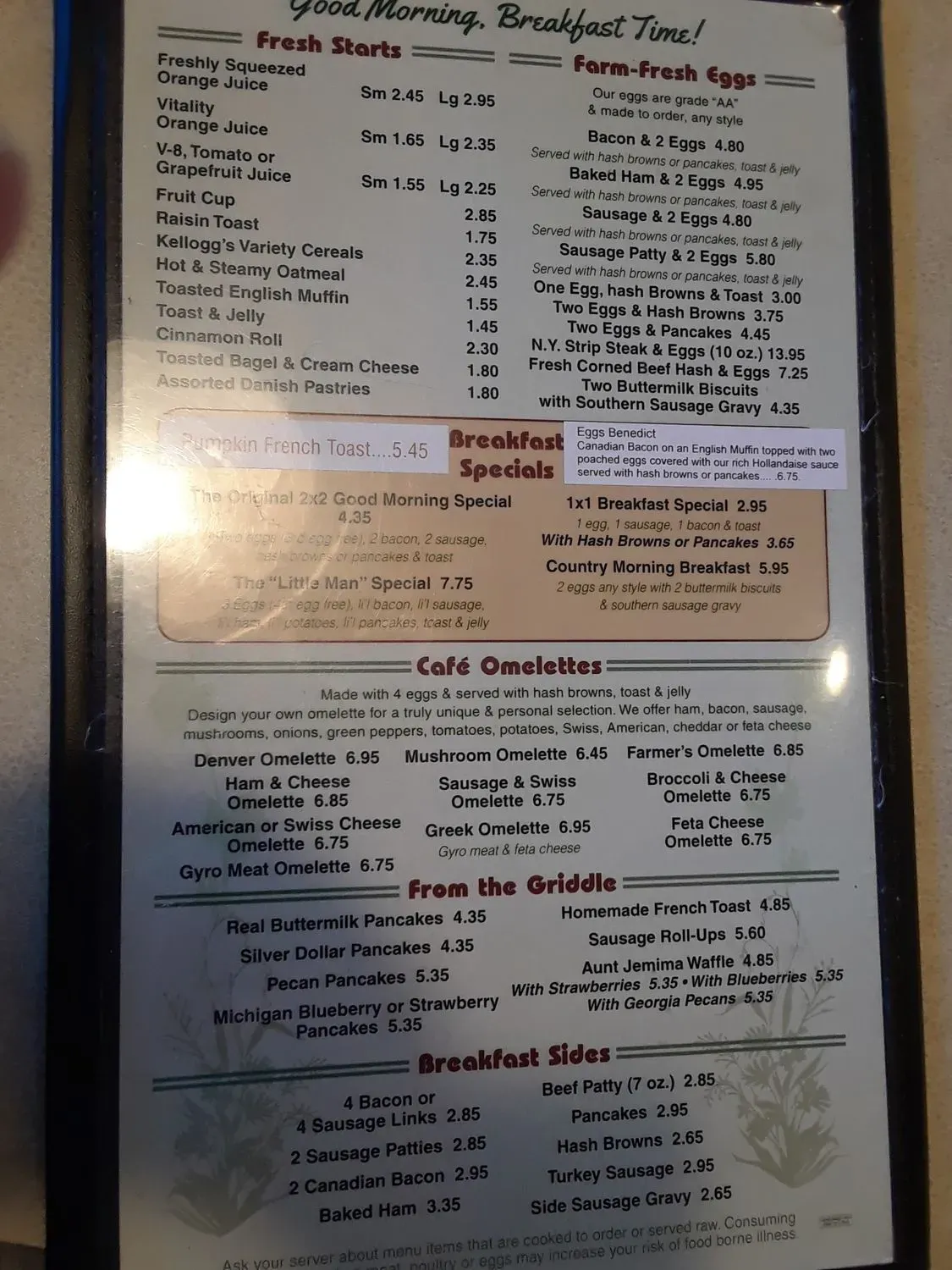 Wildflower Cafe Menu - Updated October 2025