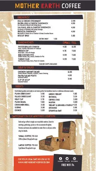 Mother Earth Coffee Hyde Park Menu | Kansas City, MO | Checkle