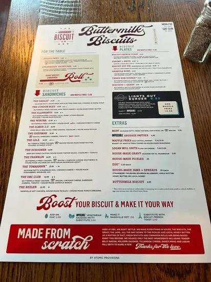 Atomic Cowboy home of Denver Biscuit Co & Fat Sully's NY Pizza Menu ...