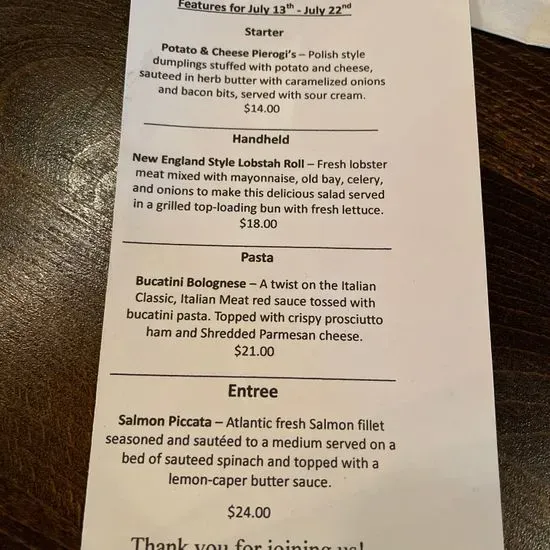 Moe's Char House Menu | Chanhassen, MN | Checkle