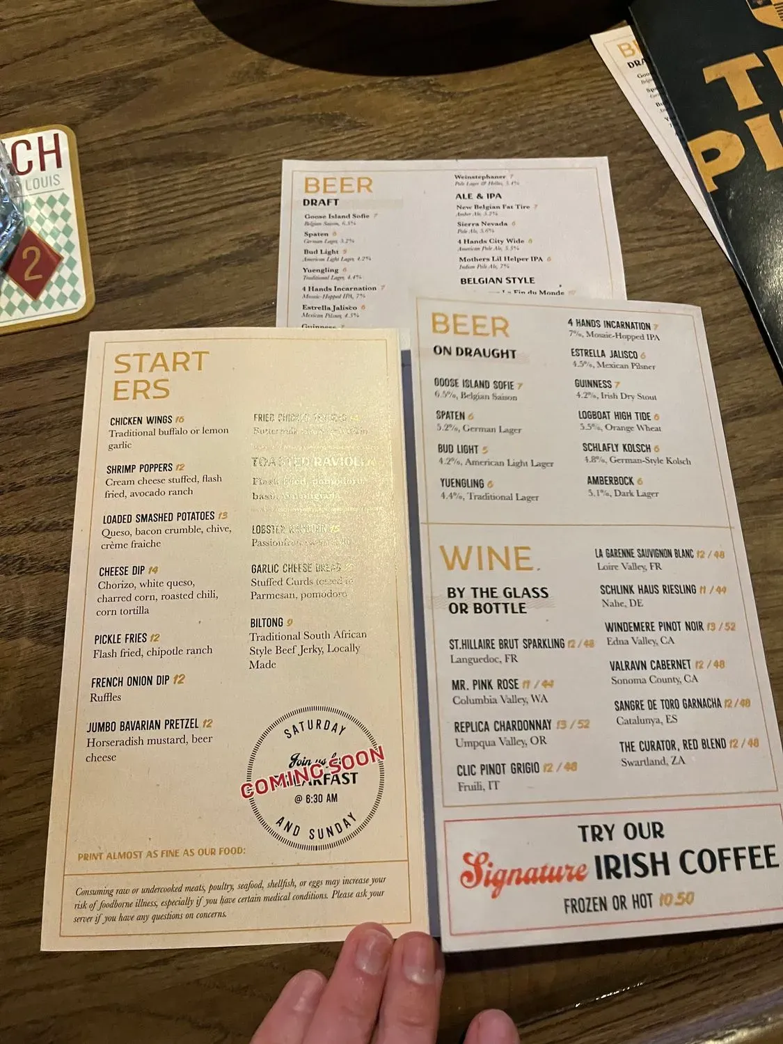 The Pitch Menu - Updated October 2025