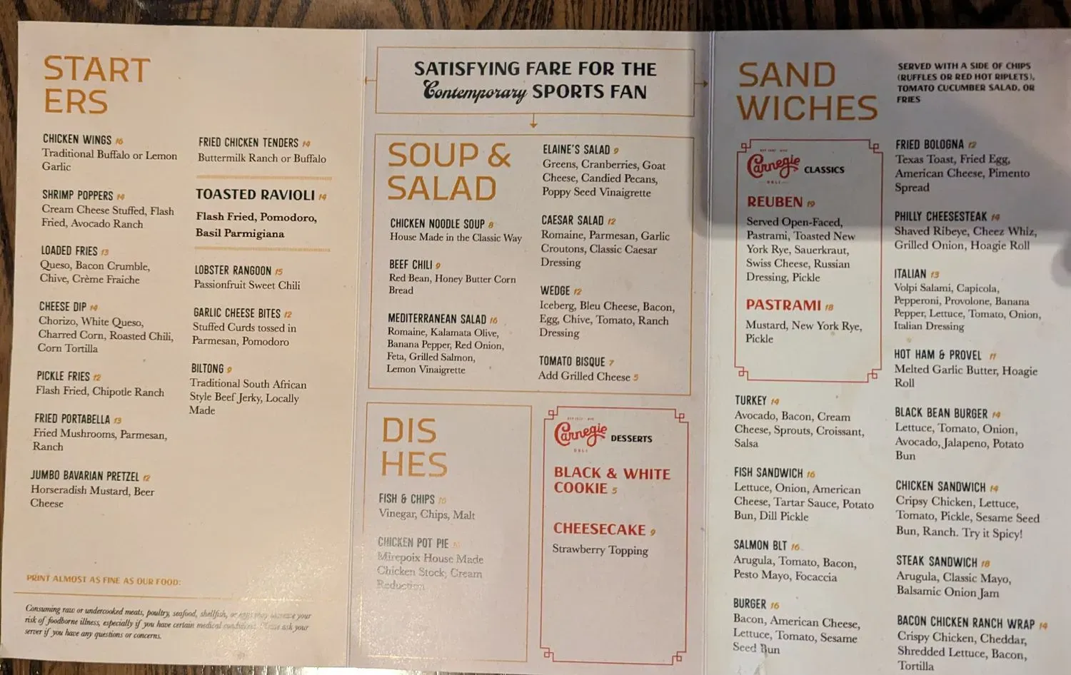 The Pitch Menu - Updated October 2025