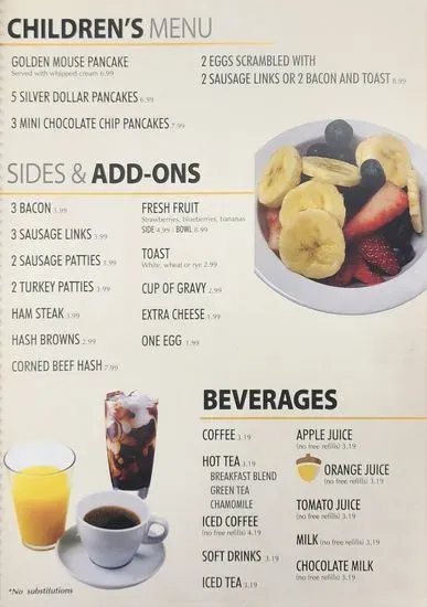 Golden Oak Pancake House - St. Peters Menu | St. Peters, MO | Checkle