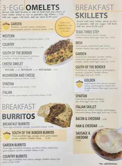 Golden Oak Pancake House - St. Peters Menu | St. Peters, MO | Checkle