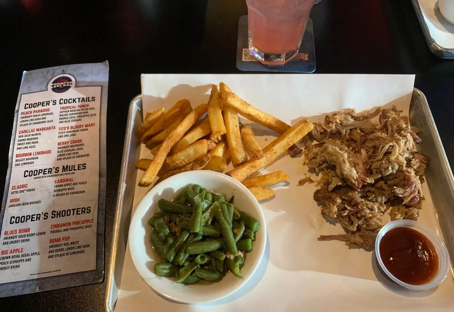Coopers American Pub & Grill Menu - Updated October 2025