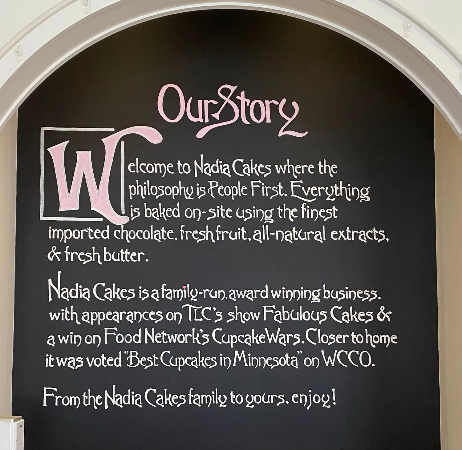 Nadia Cakes Menu - Updated October 2025