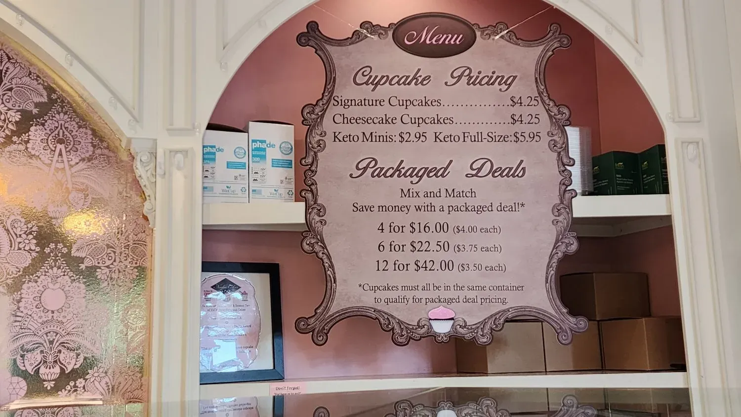 Nadia Cakes Menu - Updated October 2025
