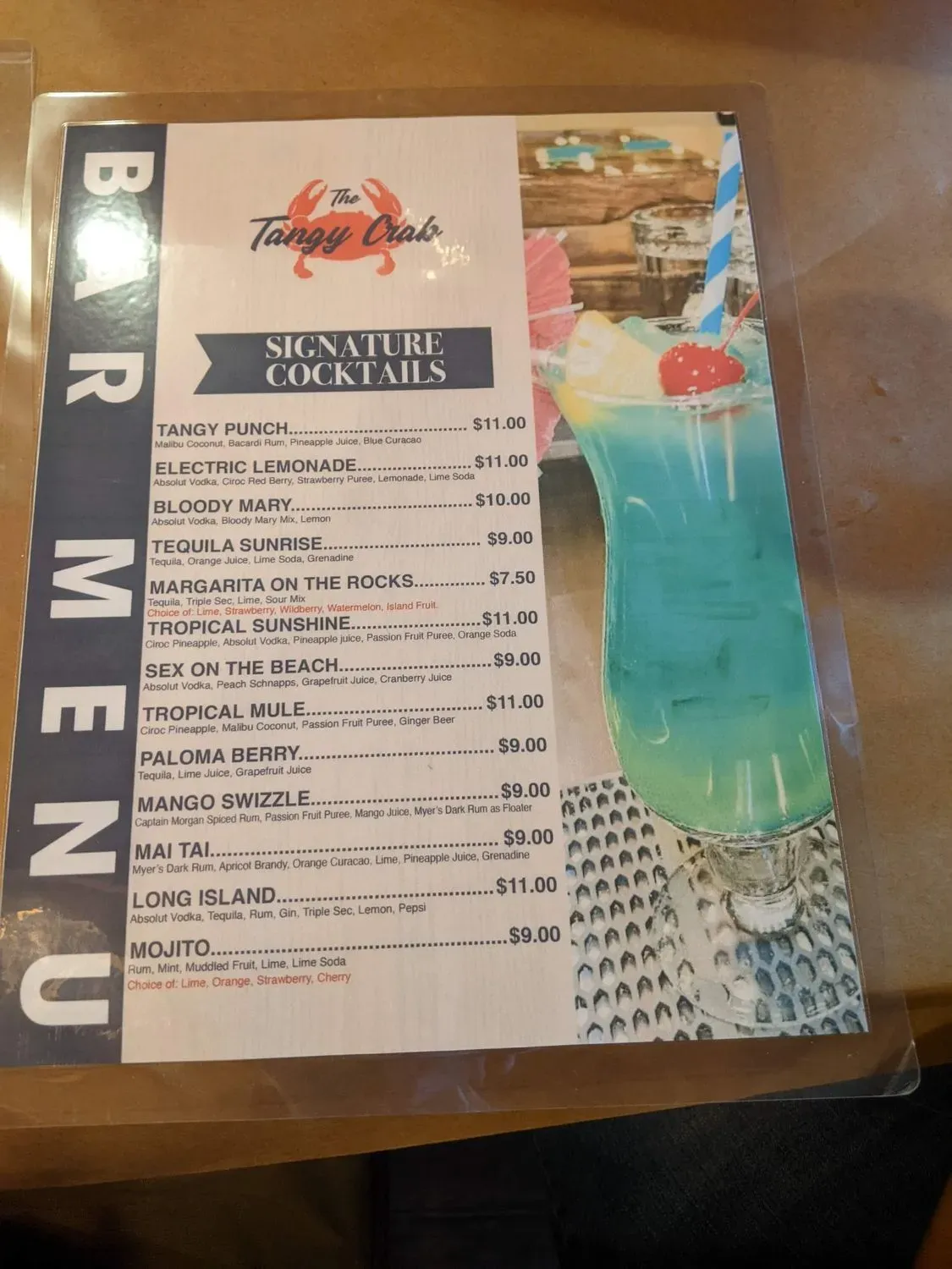 The Tangy Crab - Cajun Seafood & Bar Menu - Updated October 2025