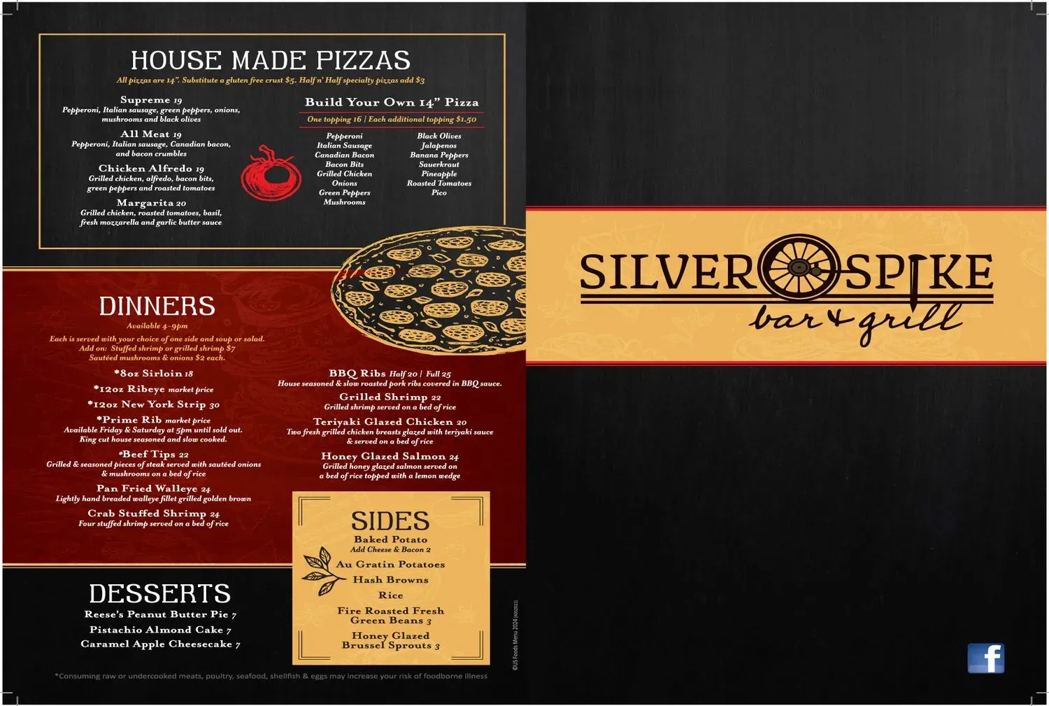 Silver Spike Restaurant & Bar Menu - Updated October 2025