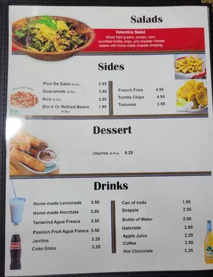 Taco Time Menu | Norwood, NJ | Checkle