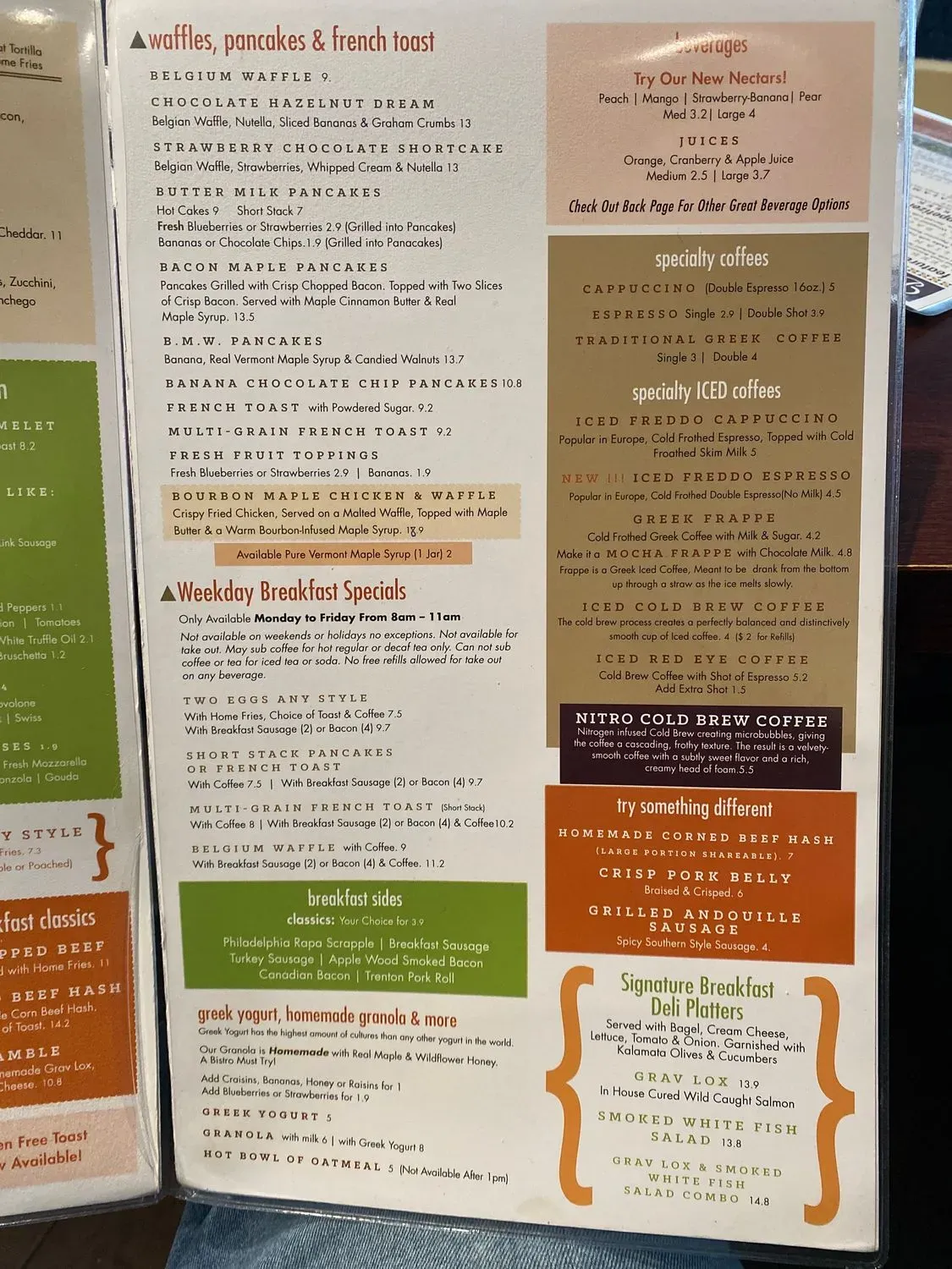 The Bistro at Haddonfield Menu - Updated October 2025