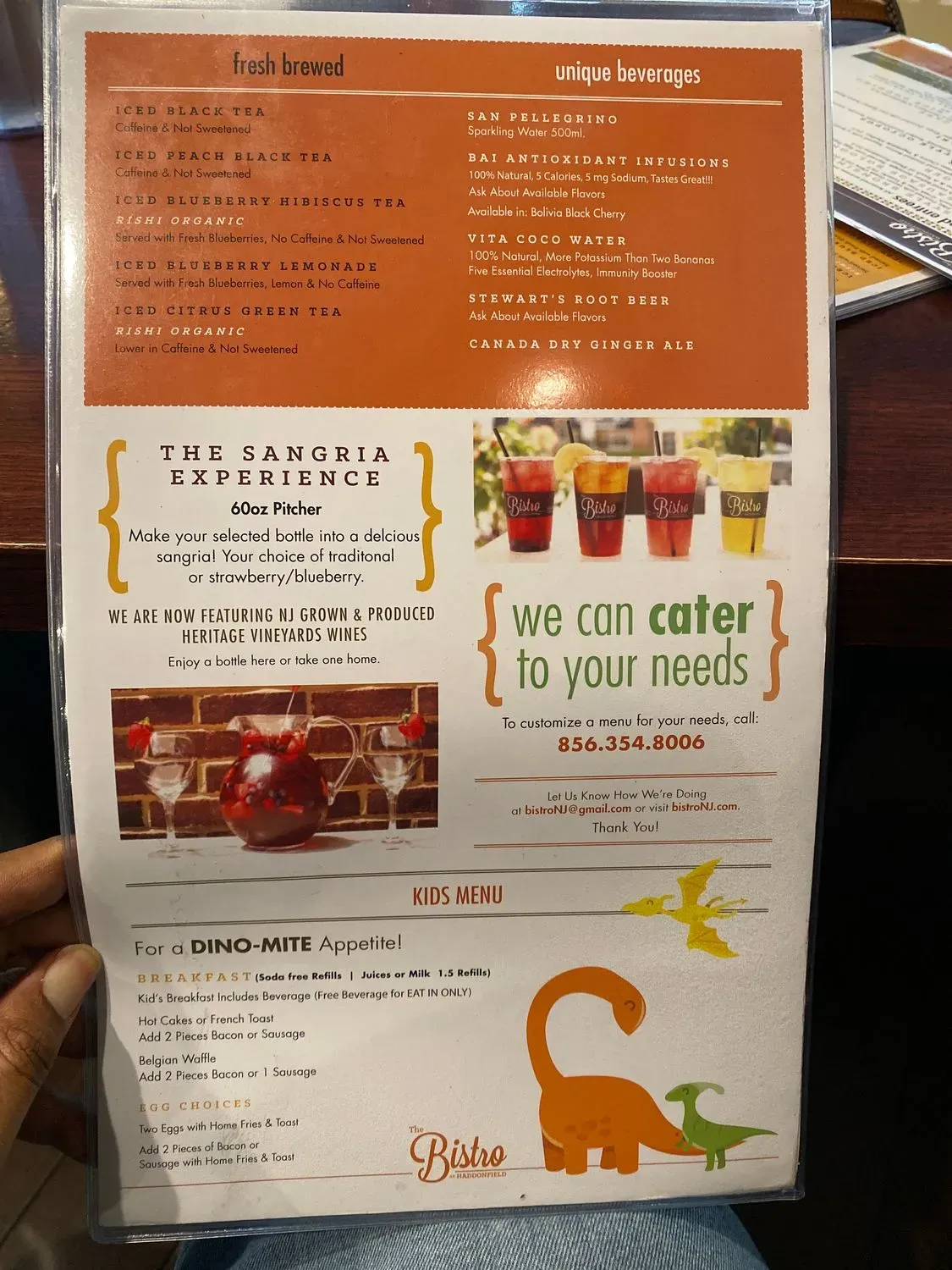 The Bistro at Haddonfield Menu - Updated October 2025