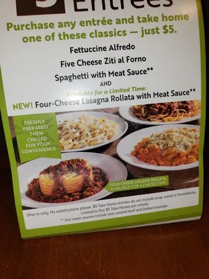 Olive Garden Italian Restaurant Menu | Reno, NV | Checkle