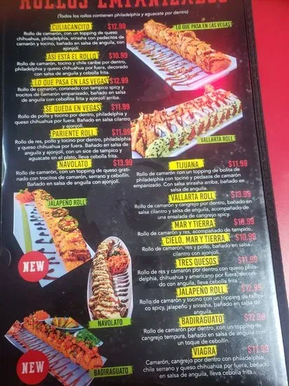 Sushi Culiacán & Mariscos Menu | Las Vegas, NV | Checkle
